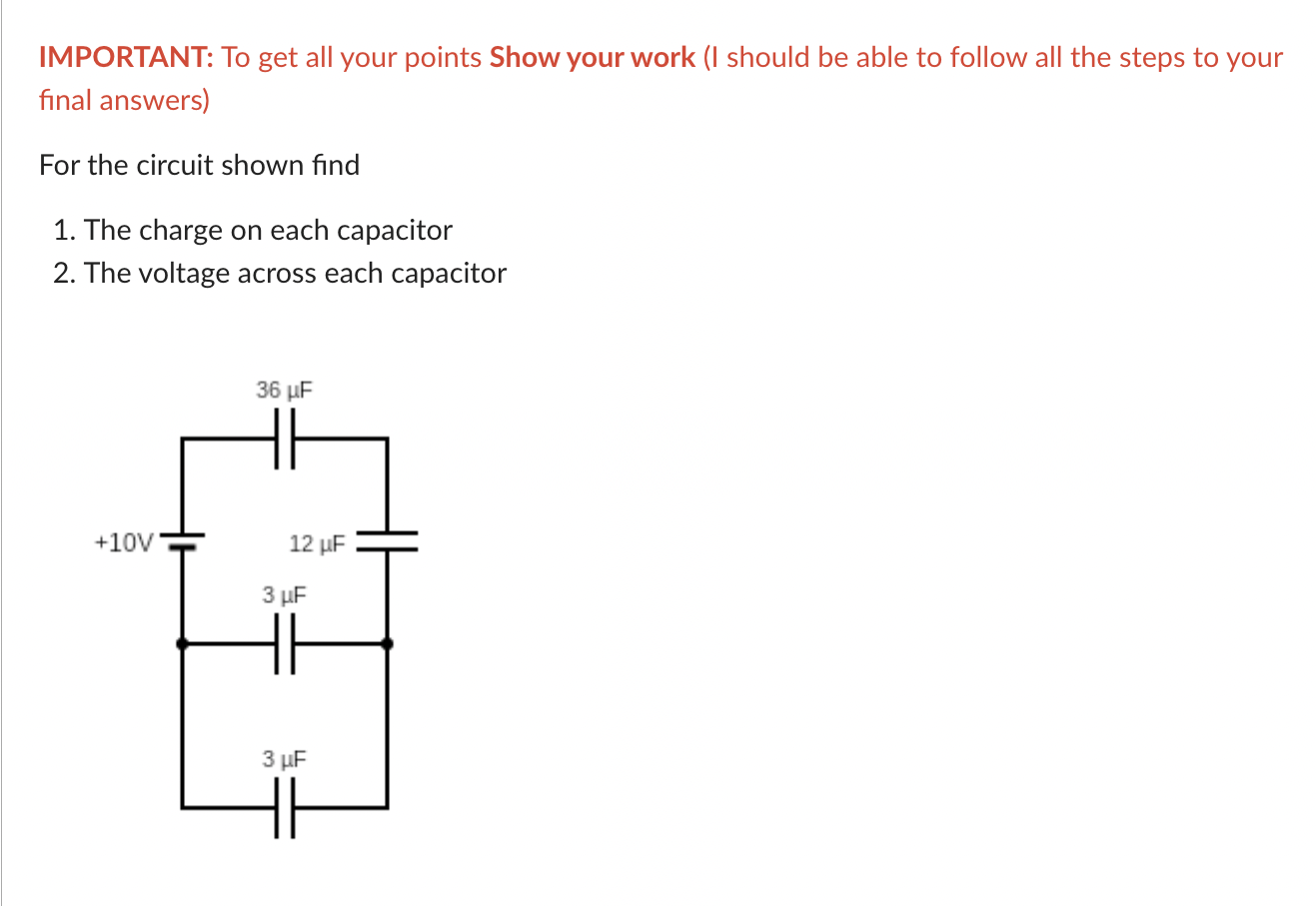 Solved IMPORTANT: To get all your points Show your work (I | Chegg.com