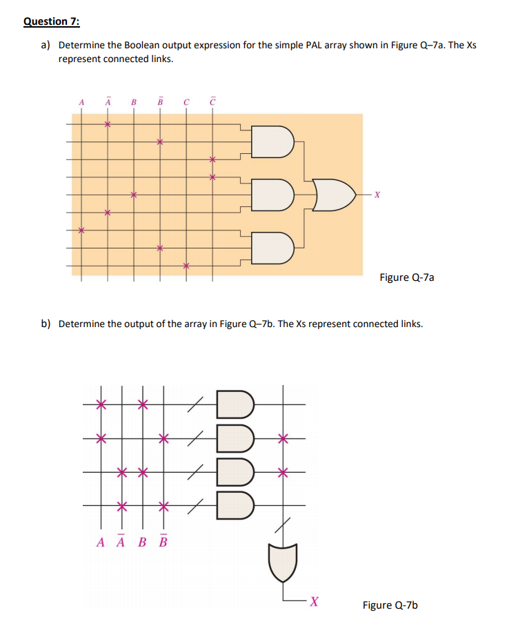 Solved Question 7: a) Determine the Boolean output | Chegg.com