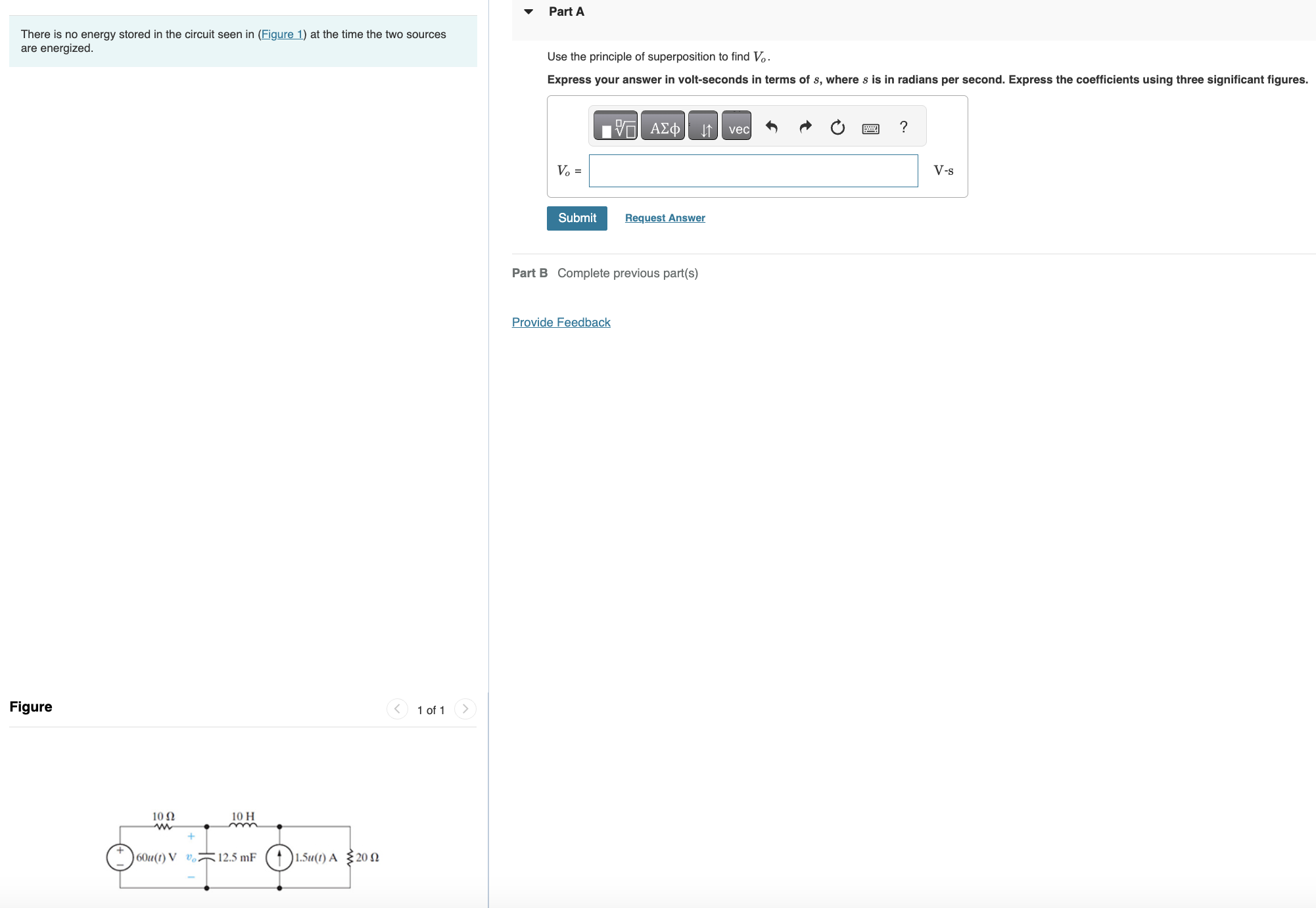 Solved Part A Use the principle of superposition to find \( | Chegg.com
