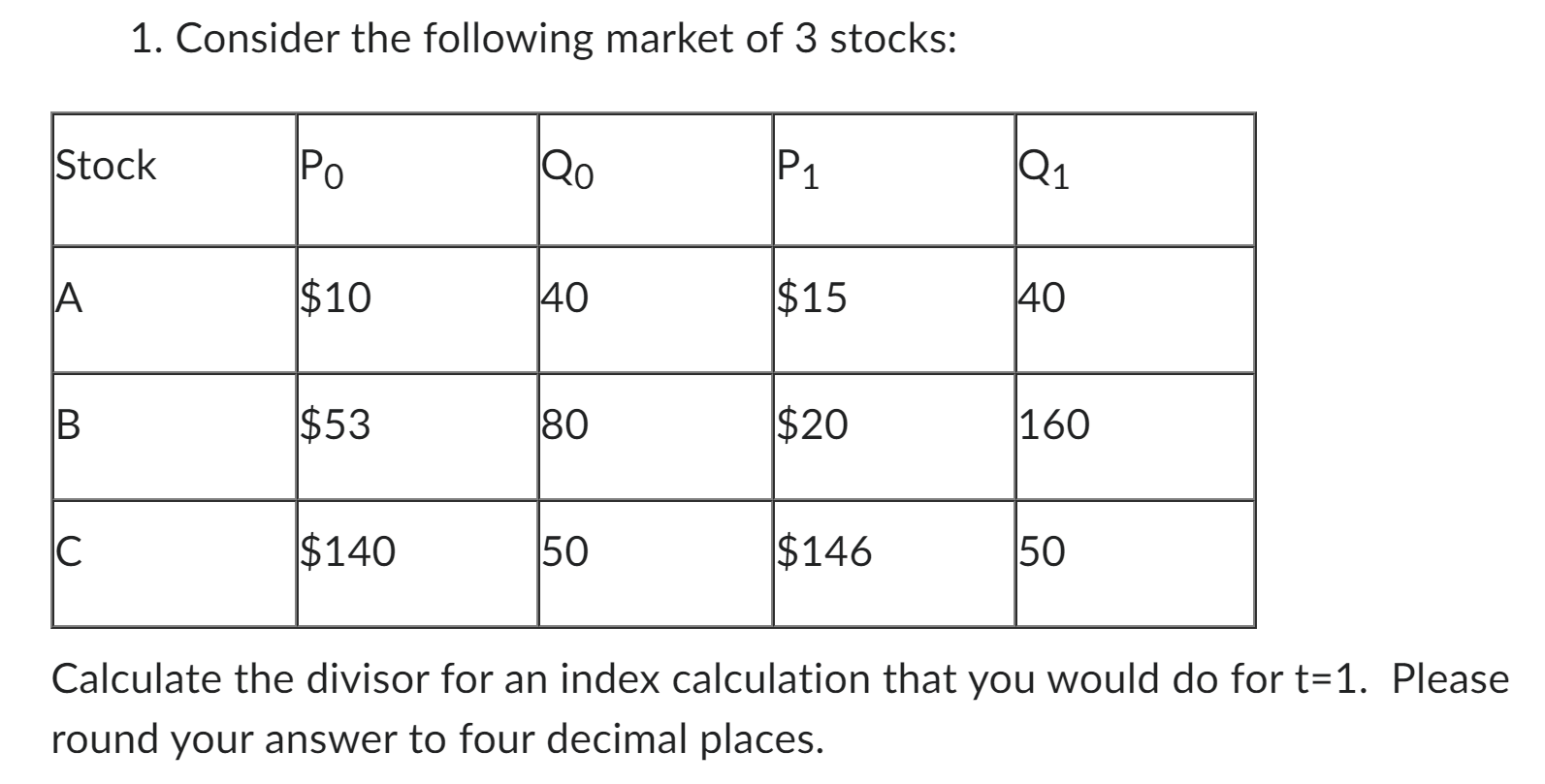 Solved Consider the following market of 3 | Chegg.com