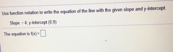 Solved Use function notation to write the equation of the | Chegg.com