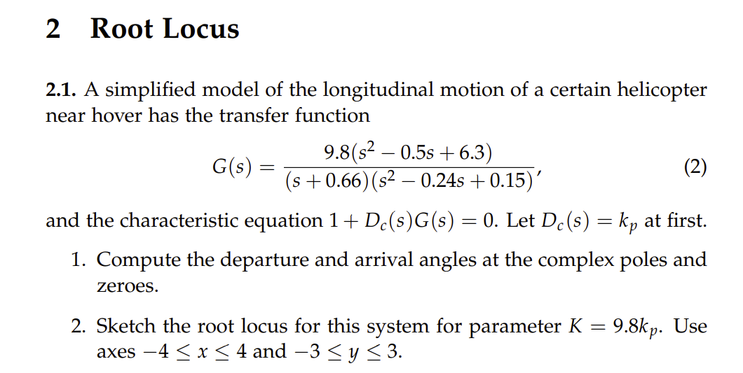 Solved 2.1. A simplified model of the longitudinal motion of | Chegg.com