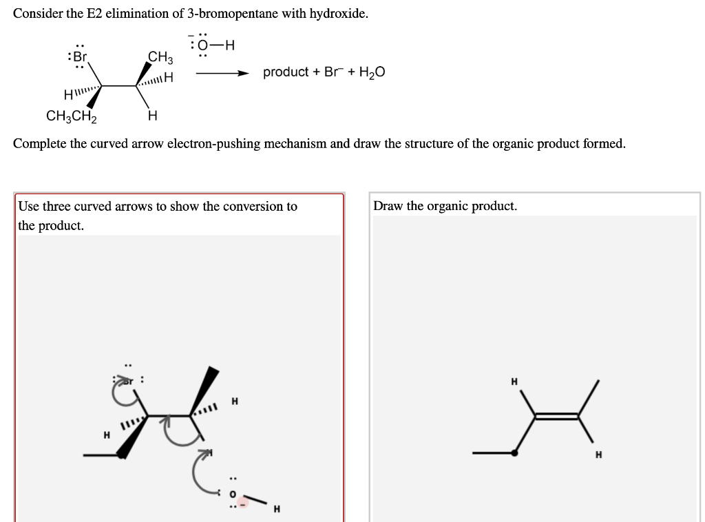 Solved Consider the E2 elimination of 3-bromopentane with | Chegg.com