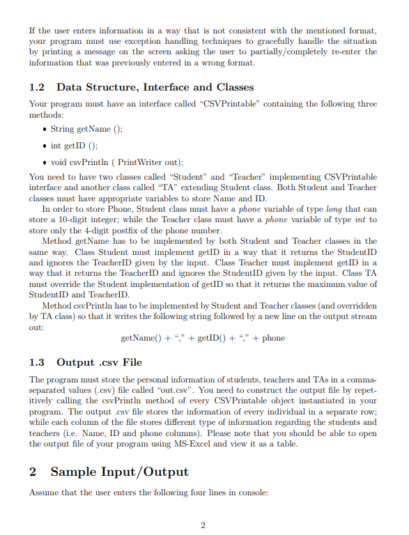 Solved In this assignment, you implement a program for | Chegg.com