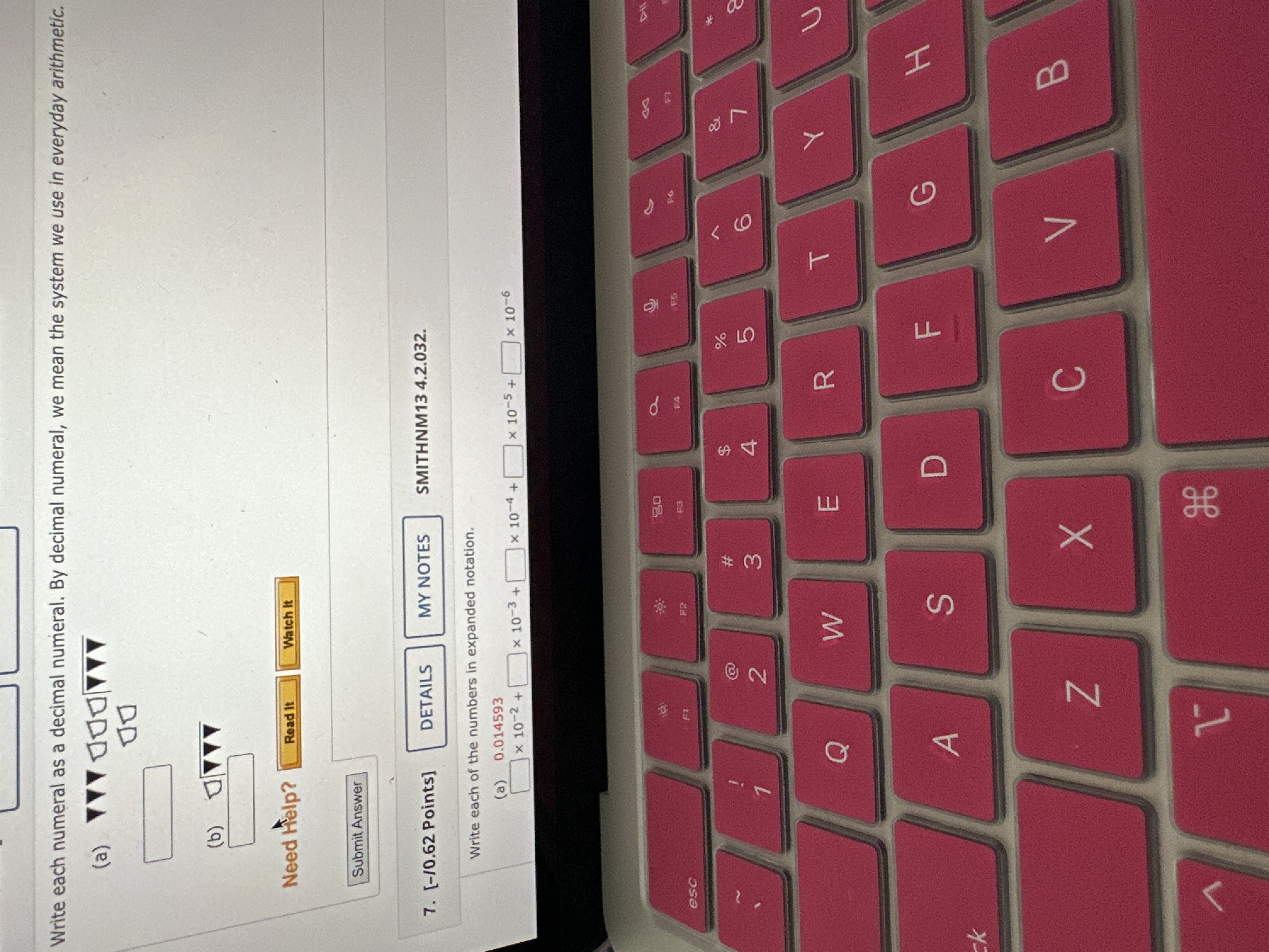 Solved Write each numeral as a decimal numeral. By decimal | Chegg.com