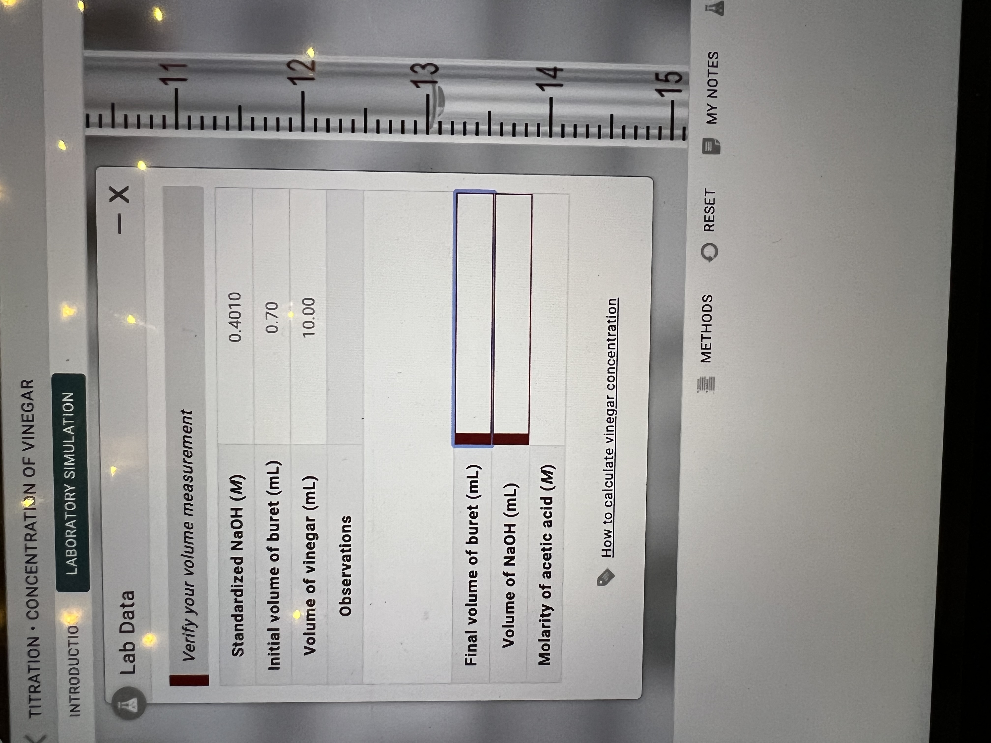 Solved What is the Final Volume of buret (mL)?What is the | Chegg.com