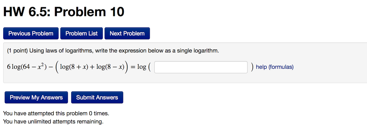 Solved Hw 65 Problem 8 Previous Problem Problem List Next 0089