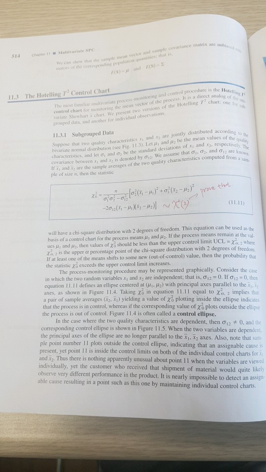 Solved at the sample meun vector and sample covariance matri | Chegg.com