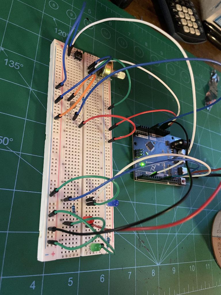 Solved Write a c program, using the Arduino's integrated | Chegg.com