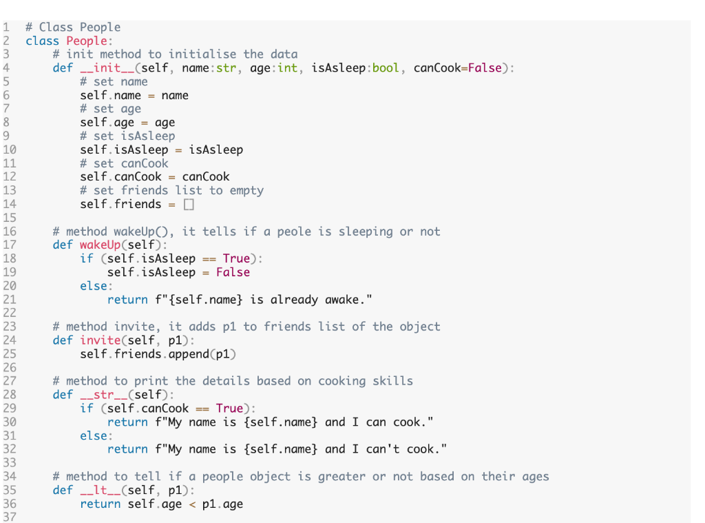 Solved Python object oriented programming, this is the | Chegg.com