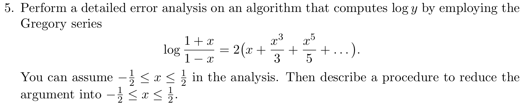Solved Perform a detailed error analysis on an algorithm | Chegg.com