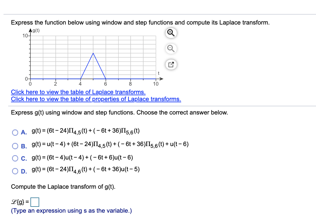 Solved Express the function below using window and step | Chegg.com