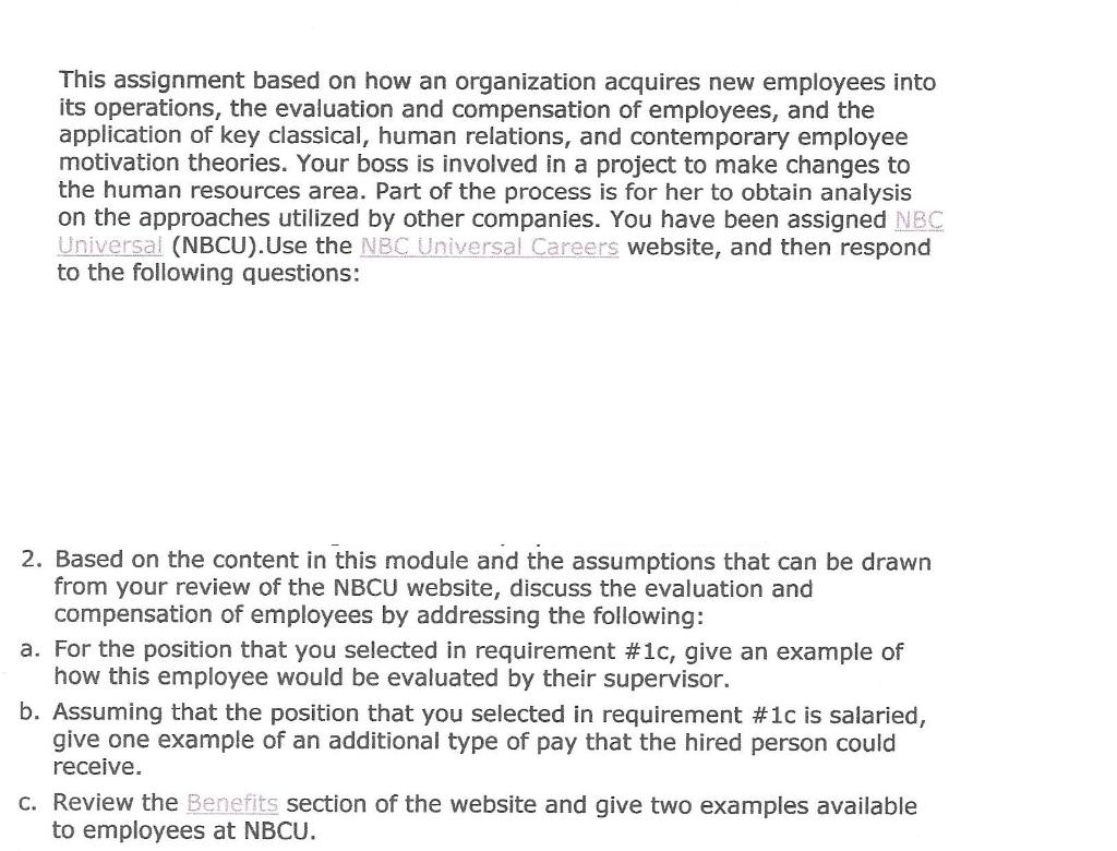 Solved This assignment based on how an organization acquires | Chegg.com