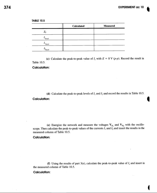 Part 3 R-L-C Series-Parallel Network (a) Construct | Chegg.com
