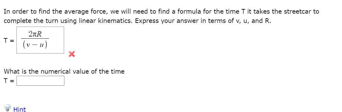 Average Force Formula