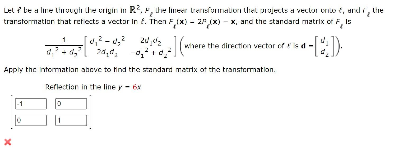 Let ℓ be a line through the origin in ℝ2, P the | Chegg.com