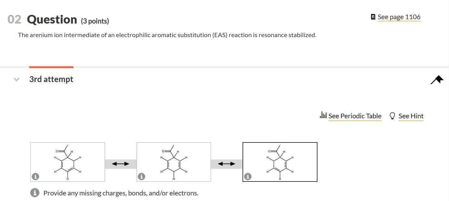 Solved The arenium ion intermediate of an electrophilic | Chegg.com