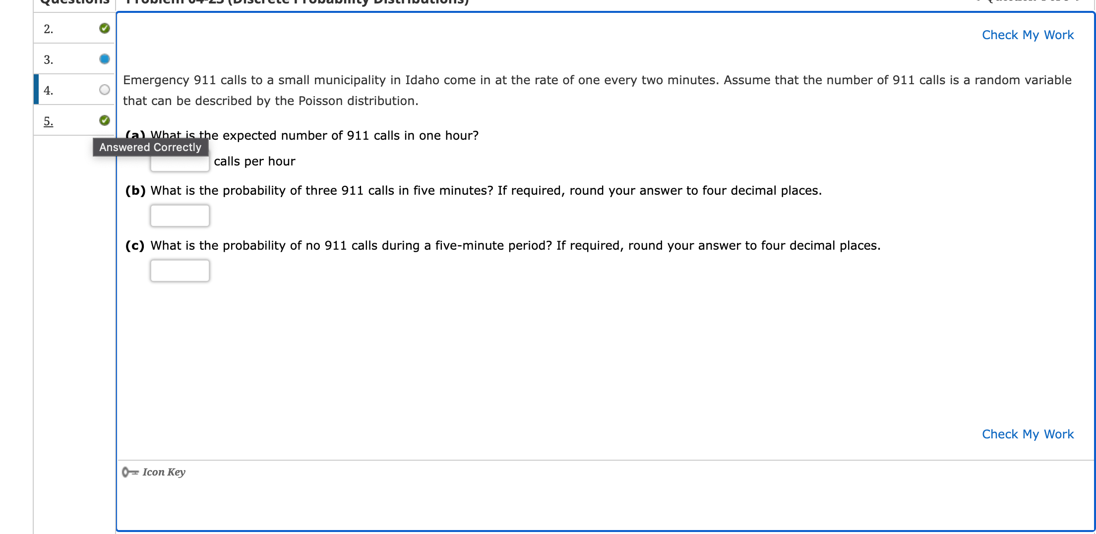 Solved Check My Workthat can be described by the Poisson | Chegg.com