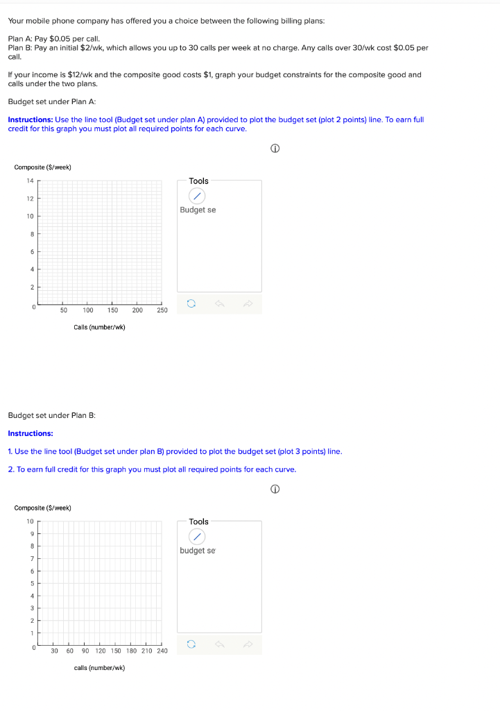 Solved Your mobile phone company has offered you a choice | Chegg.com