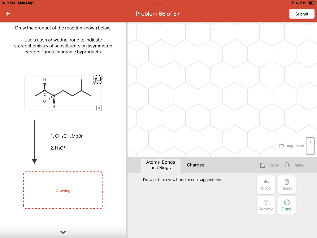 Solved Draw the two products of the reaction shown below. | Chegg.com