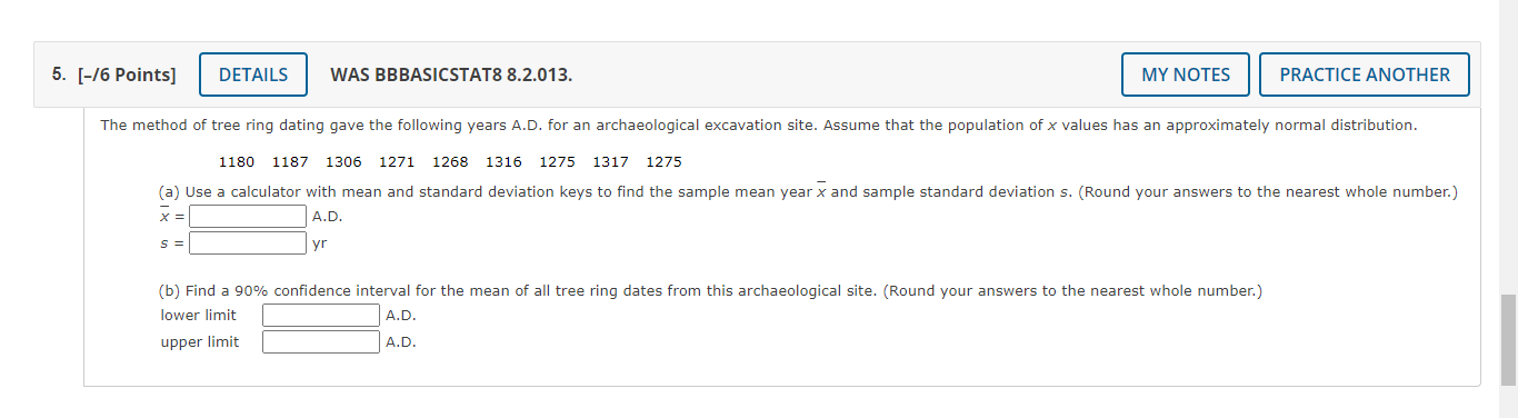 Solved Points] WAS BBBASICSTAT8 8.2.013. he method of tree | Chegg.com