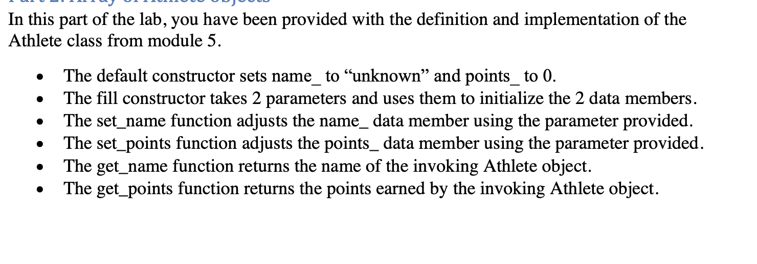 Solved In this part of the lab, you have been provided with | Chegg.com