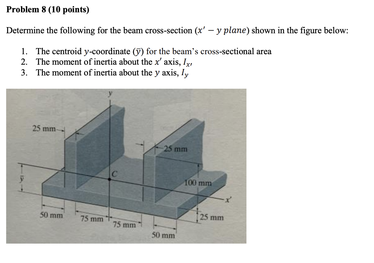 Solved Problem 8 (10 ﻿points)Determine the following for the | Chegg.com