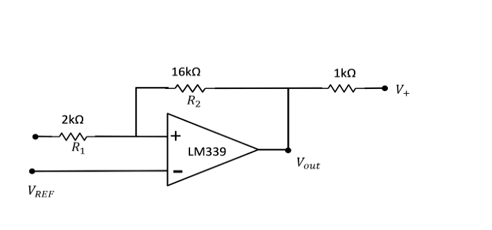 Solved Given Schmitt trigger above, Vref = 4V, V+ = 12V a) | Chegg.com