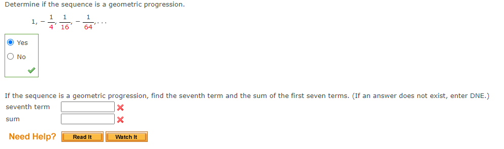 Solved Determine if the sequence is a geometric progression. | Chegg.com