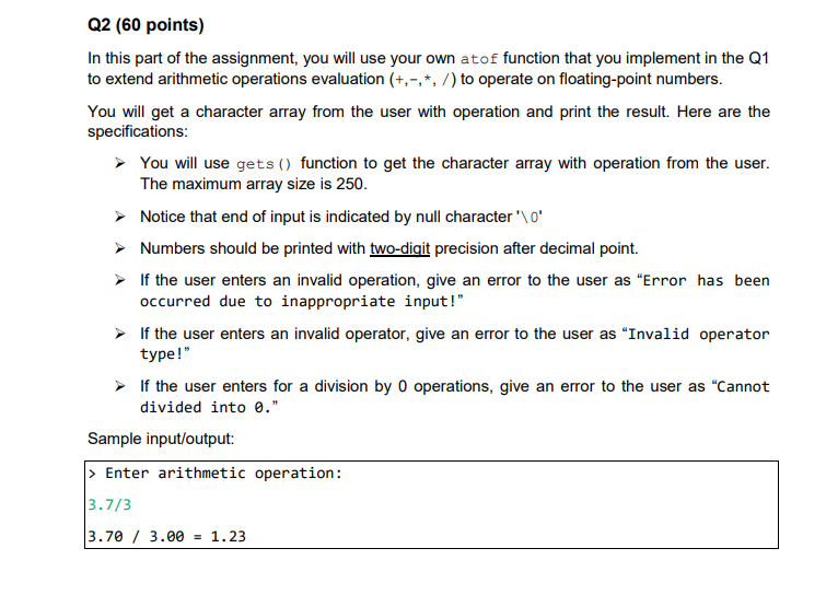 Solved Q2 (60 points) In this part of the assignment, you | Chegg.com