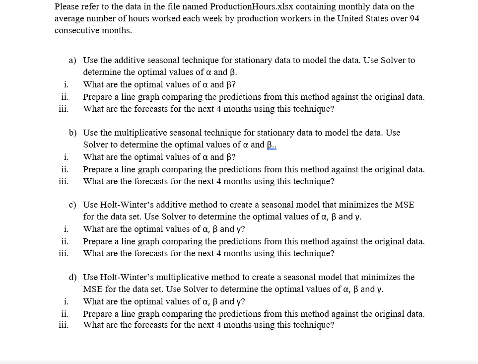 Solved Please refer to ﻿the data in ﻿the file named | Chegg.com