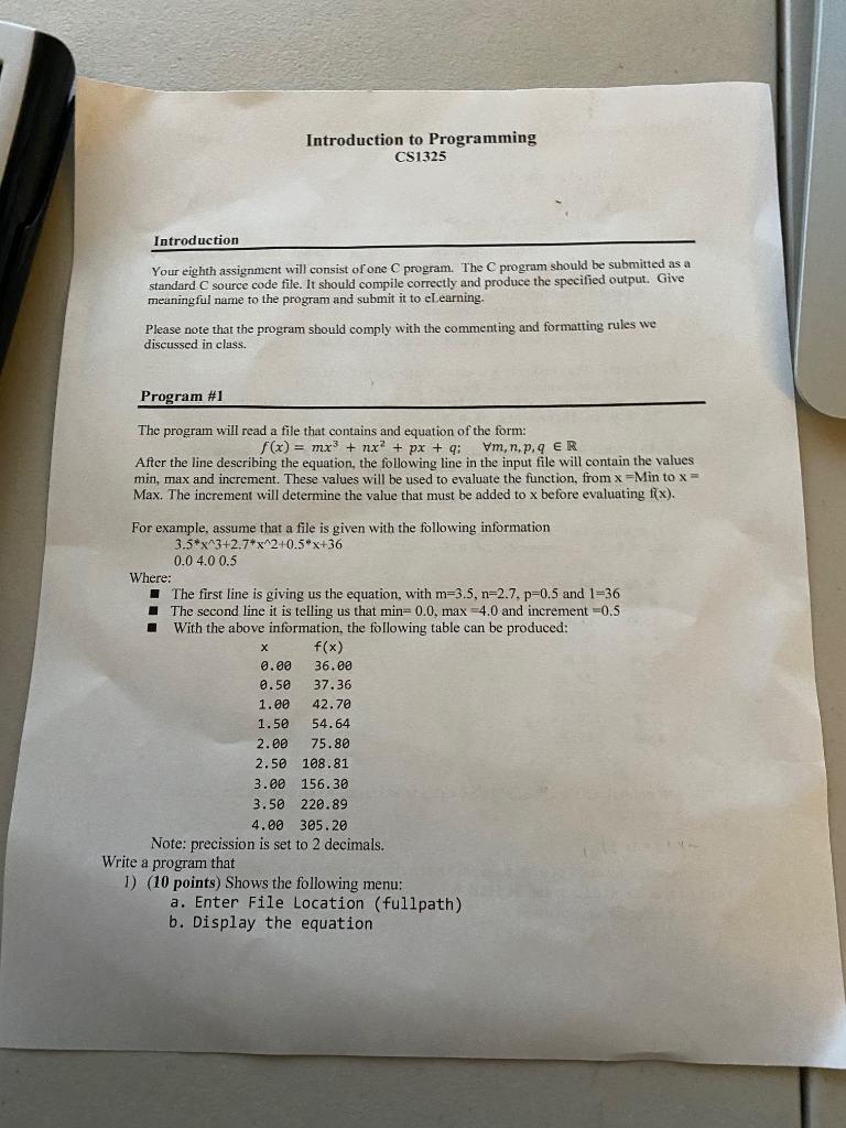 Solved Please write in C program. Your eighth assignment | Chegg.com