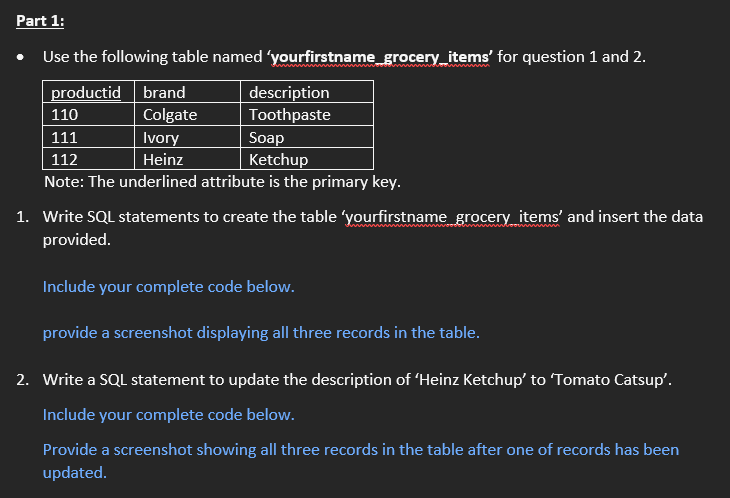 SQL in PL/SQL ﻿Use the following table named | Chegg.com