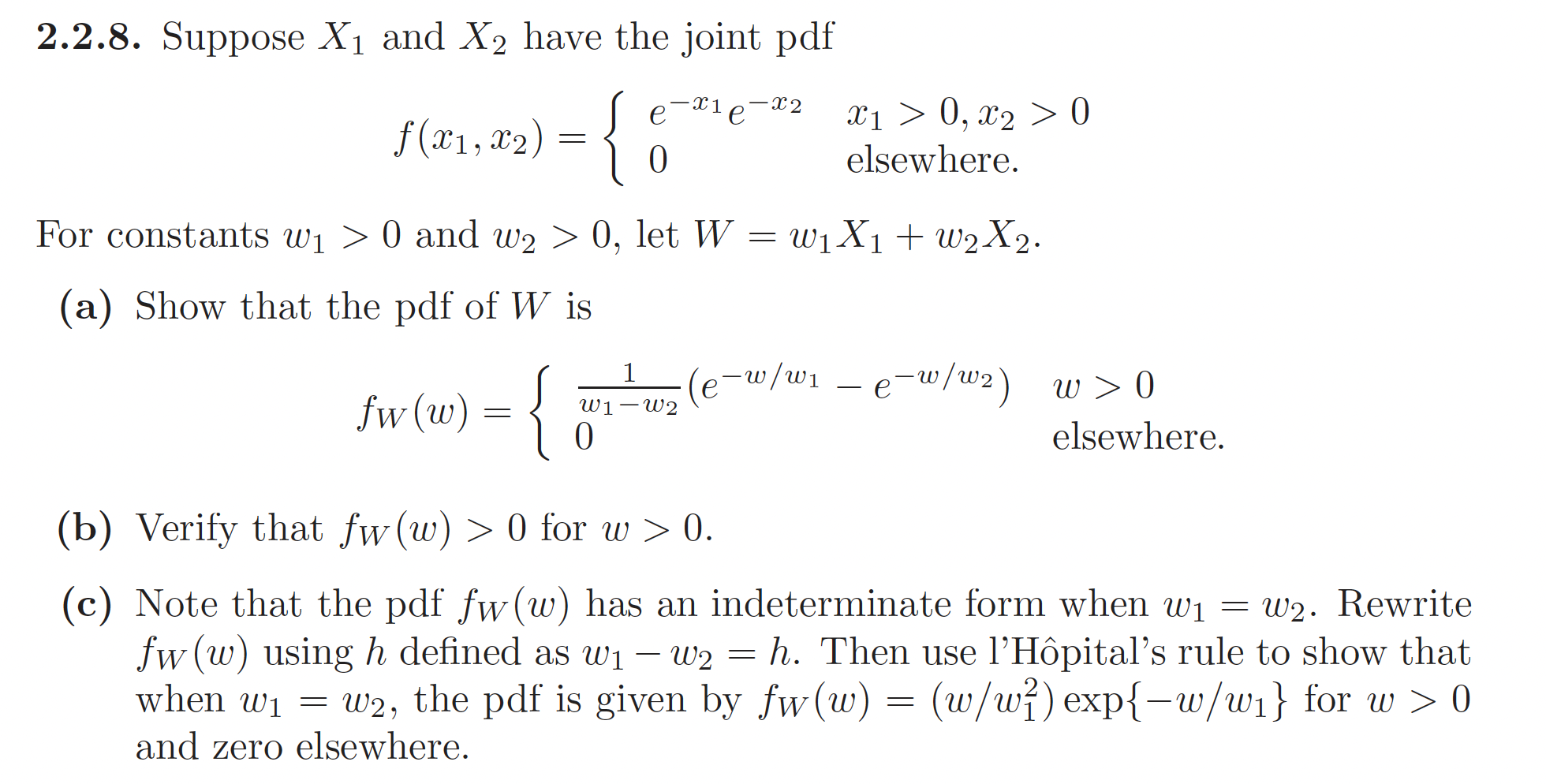 Solved 2.2.8. Suppose X1 and X2 have the joint pdf | Chegg.com