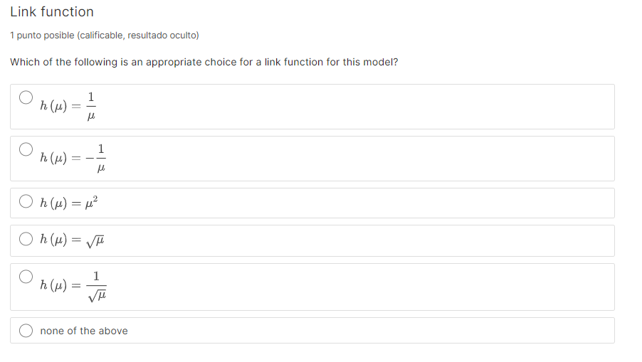 Solved Link function 1 punto posible (calificable, resultado | Chegg.com