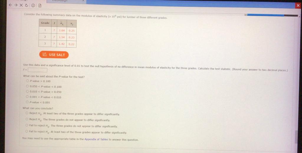 Solved + 5 x 0 [2 Consider the following summary data on the | Chegg.com