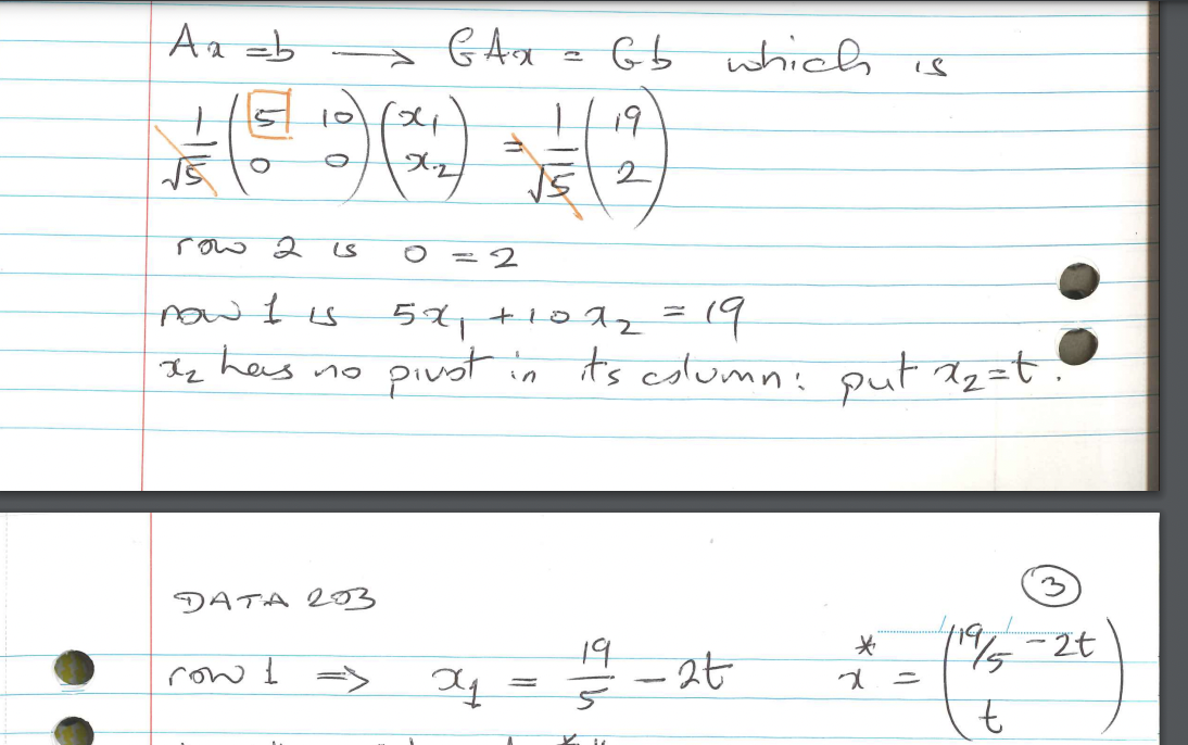 Solved The matrix A on the left below has been reduced to | Chegg.com