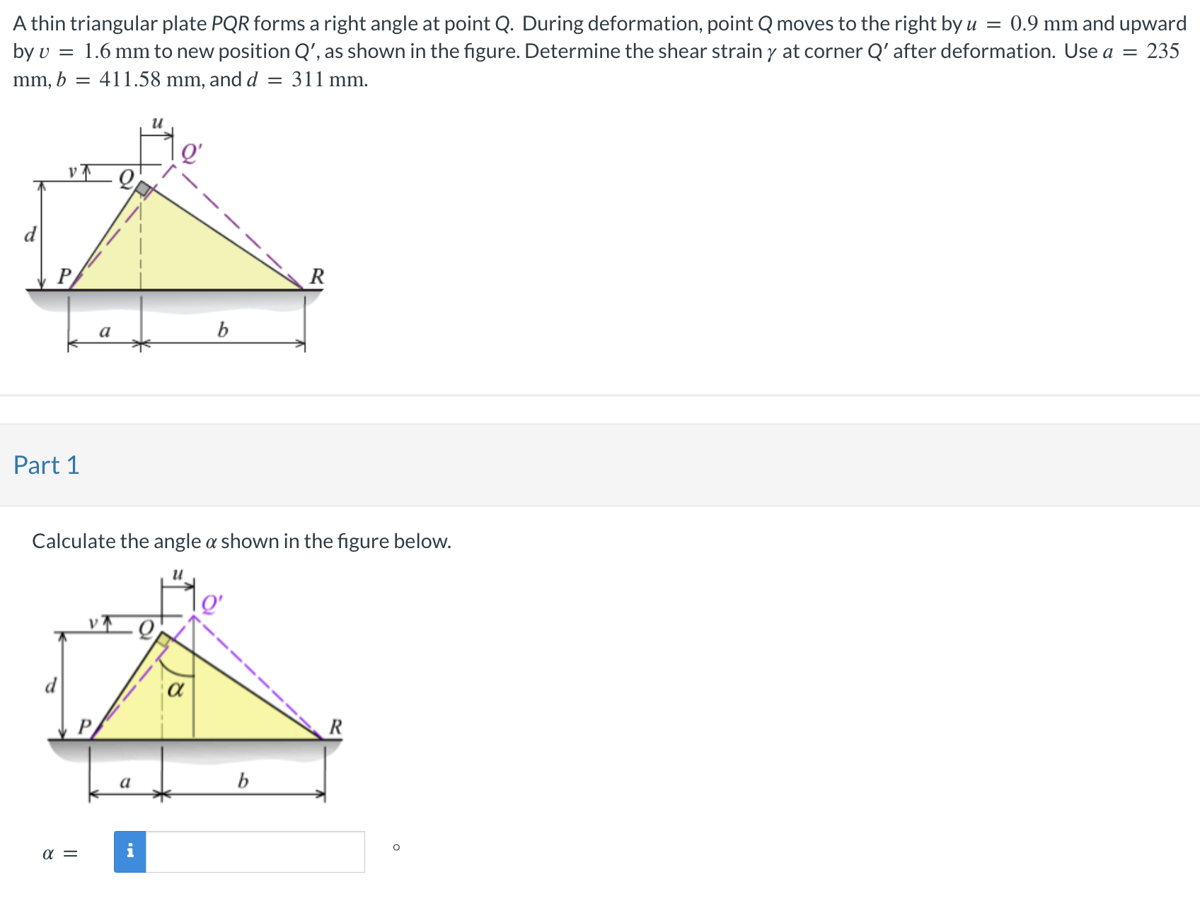 Solved The polymer bar shown in the figure below has a width | Chegg.com