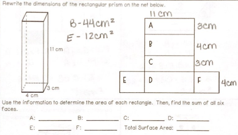 Solved Rewrite the dimensions of the rectangular prism on | Chegg.com