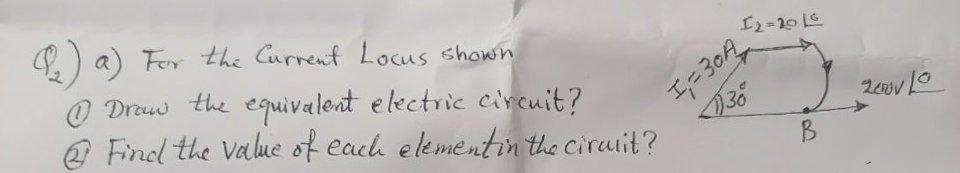 Solved 1) a) For the For the Current Locus shown . O & Draw | Chegg.com