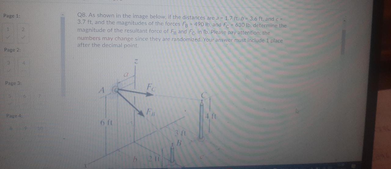 Solved Page 1 2 Q8. As shown in the image below, if the | Chegg.com