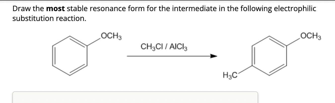Solved Draw the most stable resonance form for the | Chegg.com