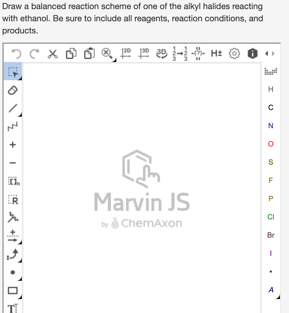 Solved Draw a balanced reaction scheme of one of the alkyl | Chegg.com