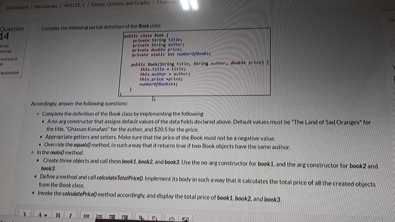 Solved Dashboard 7 My courses 401122 Exams Quizzes and | Chegg.com