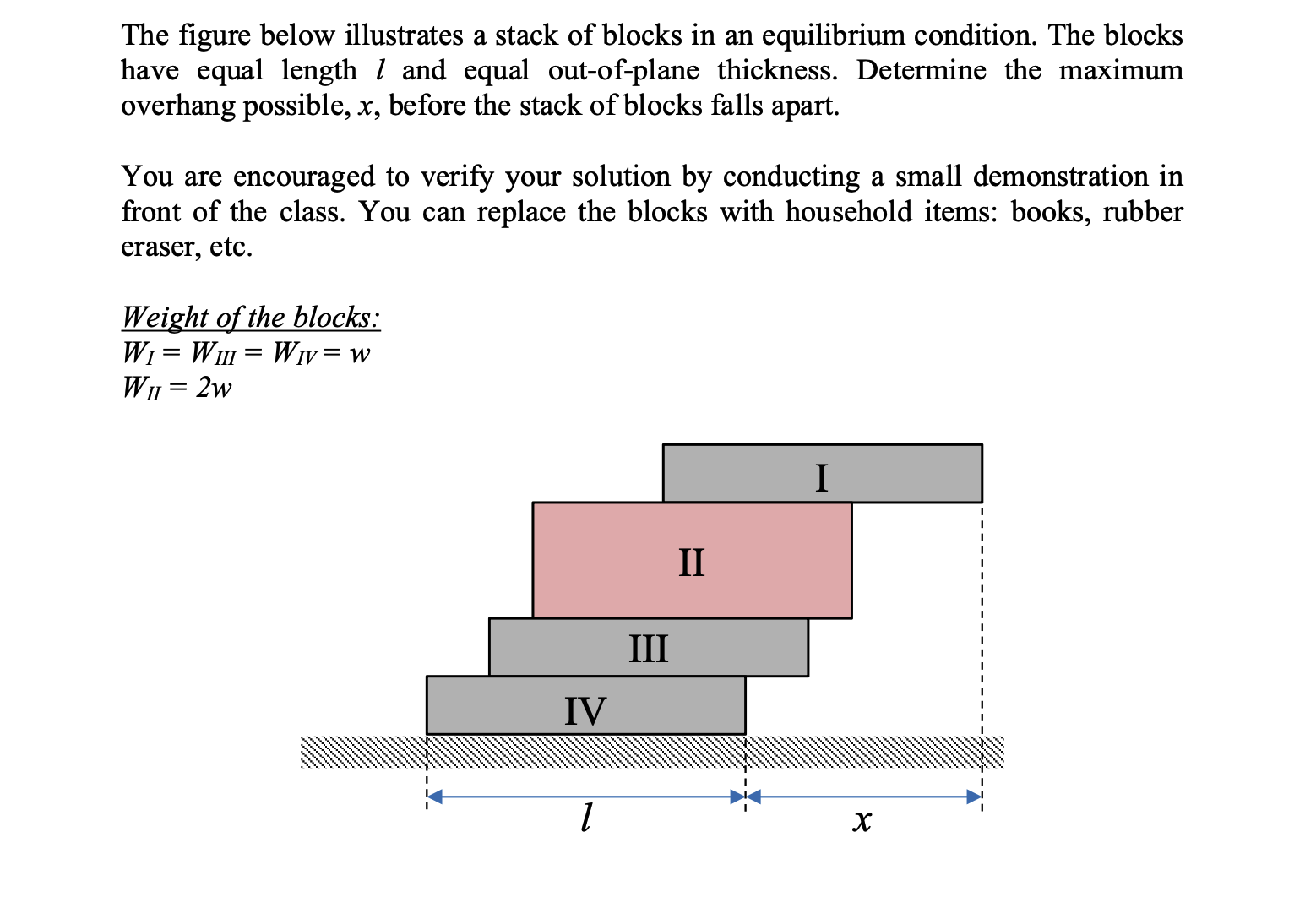 Solved Given Answer x = x1 + x2 + x3 = 23/24L | Chegg.com