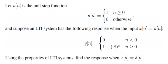Solved Let u[n] is the unit step function 1n> 0 u[n] 0 | Chegg.com