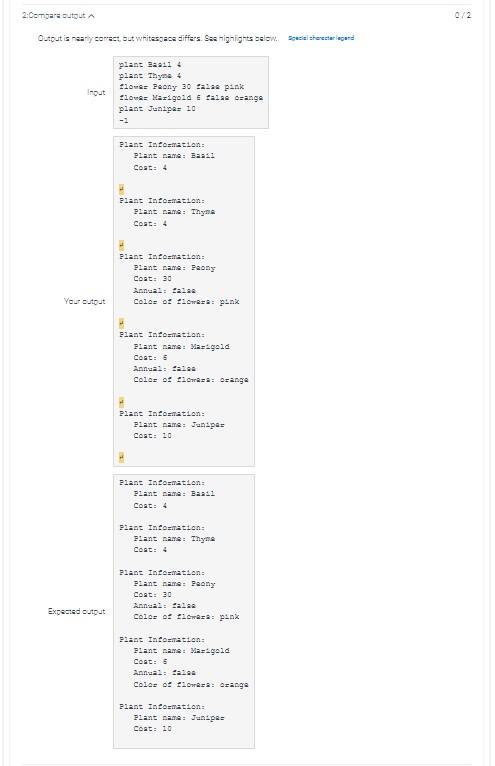Solved Given a base Plant class and a derived Flower class, | Chegg.com