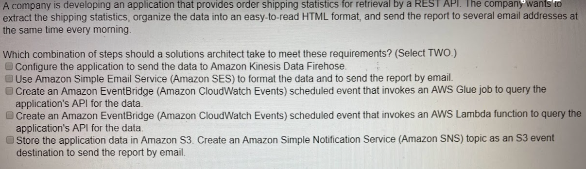 Solved A company is developing an application that provides | Chegg.com