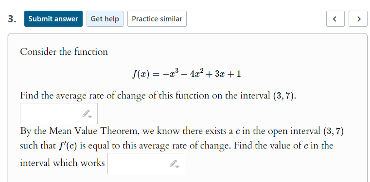 Solved Consider the functionf(x)=-x3-4x2+3x+1Find the | Chegg.com