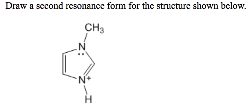 Solved Draw a second resonance form for the structure shown | Chegg.com